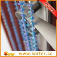 China Blue acrylic bead chain curtain for room decor for sale