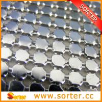China Silver Metal Sequin Cloth with 4-Branch Aluminum Flakes for Interior & Clothing Design Applications for sale