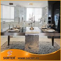 China Silver Metal Sequin Cloth with 4-Branch Aluminum Flakes for Interior & Clothing Design Applications for sale
