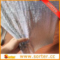 China Silver Metal Sequin Cloth with 4-Branch Aluminum Flakes for Interior & Clothing Design Applications for sale