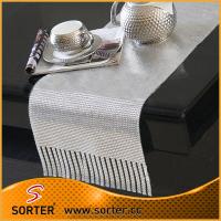 China Silver Metal Sequin Cloth with 4-Branch Aluminum Flakes for Interior & Clothing Design Applications for sale