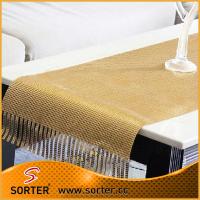 China Gold Metal Sequin Cloth with 4-Branch Spider Design - Flexible Aluminum Flakes for Interior & Fashion Applications for sale