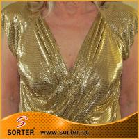 China Gold Metal Sequin Cloth with 4-Branch Spider Design - Flexible Aluminum Flakes for Interior & Fashion Applications for sale
