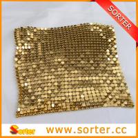 China Gold Metal Sequin Cloth with 4-Branch Spider Design - Flexible Aluminum Flakes for Interior & Fashion Applications for sale
