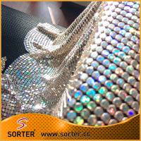 China Holographic Silver Metal Sequin Cloth - 4-Branch Aluminum Flake Design for Interior & Clothing Applications for sale