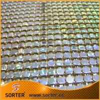 China Holographic Silver Metal Sequin Cloth - 4-Branch Aluminum Flake Design for Interior & Clothing Applications for sale