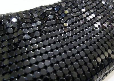 China Black Metal Sequin Cloth with 4-Branch Spider Design - Flexible Aluminum Decorative Fabric for Interior & Clothing for sale