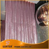 China Pink Metal Sequin Cloth with 4-Branch Aluminum Flakes for Interior and Clothing Design for sale