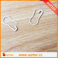 China 22mm Black Gourd Shape Coilless Safety Pins for Garment Tagging and Fabric Fastening for sale