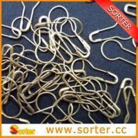 China 22mm Black Gourd Shape Coilless Safety Pins for Garment Tagging and Fabric Fastening for sale