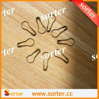 China 22mm Black Gourd Shape Coilless Safety Pins for Garment Tagging and Fabric Fastening for sale