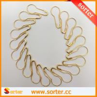 China 22mm Black Gourd Shape Coilless Safety Pins for Garment Tagging and Fabric Fastening for sale
