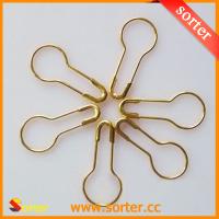 China 22mm Black Gourd Shape Coilless Safety Pins for Garment Tagging and Fabric Fastening for sale