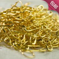 China 22mm Black Gourd Shape Coilless Safety Pins for Garment Tagging and Fabric Fastening for sale