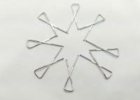 China 33mm x 28mm Stainless Steel X-Shape Shirt Clips - Rustproof Metal Fasteners for Garment Manufacturing for sale