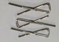 China 33mm x 28mm Stainless Steel Round Shirt Clips with Custom Word Engraving - X-Shape Design for sale
