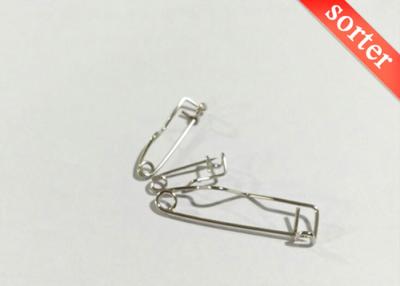 China Nickel-Free Crimp Safety Pins 16mm-32mm for Garment Tags and Badges - Rustproof Steel Alloy for sale