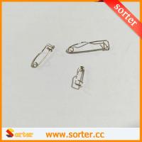 China Nickel-Free Crimp Safety Pins 16mm-32mm for Garment Tags and Badges - Rustproof Steel Alloy for sale