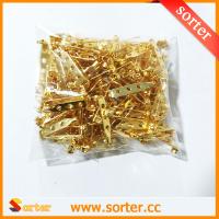China Brooch Safety Pins 20mm-38mm Steel Alloy Gold Plated for Jewelry Findings and Crafts for sale