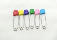 China Stainless Steel Safety Pin with Plastic Head Cap for Baby Diaper Use - Durable Non-Toxic Fastener for sale