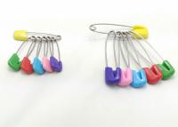 China Stainless Steel Safety Pin with Plastic Head Cap for Baby Diaper Use - Durable Non-Toxic Fastener for sale