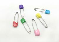 China Stainless Steel Safety Pin with Plastic Head Cap for Baby Diaper Use - Durable Non-Toxic Fastener for sale