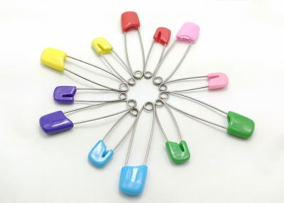 China Stainless Steel Safety Pin with Plastic Head Cap for Baby Diaper Use - Durable Non-Toxic Fastener for sale