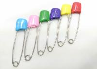 China Stainless Steel Safety Pin with Plastic Head Cap for Baby Diaper Use - Durable Non-Toxic Fastener for sale