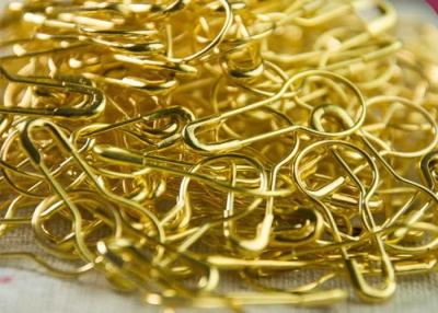 China 22mm Black Gourd Shape Coilless Safety Pins for Garment Tagging and Fabric Fastening for sale