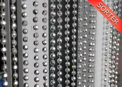 China Silver Faceted Plastic Bead Chain Curtain - Custom Sizes 60-120cm Width - Room Divider & Door Decoration for sale