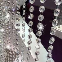 China Crystal Beaded String Curtain Room Divider - Acrylic Beads for Window & Door Panels in Multiple Colors & Sizes for sale