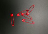 China Red Steel Safety Pins - Heavy Duty 1.5 Inch Fasteners for Crafts, Clothing & Upholstery for sale