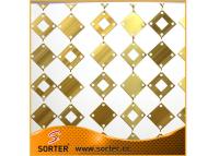 China Gold Metal Panel Curtain - Aluminum Alloy Building Decoration Material for Interior & Exterior Applications for sale