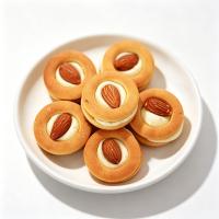China Nut Sandwich Almond Mini Pizza Cookies Great Customized For Tea Time for sale