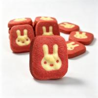 China Premium Biscuit Cute Bunny-Shaped Cookies (Strawberry Flavor) Soft Sweet Taste for sale