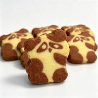 China Cute Looks Panda-Shaped Cookies Rich Cocoa Taste Daily Leisure Sharing Snack for sale
