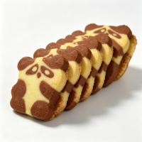China Cute Looks Panda-Shaped Cookies Rich Cocoa Taste Daily Leisure Sharing Snack for sale