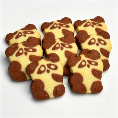 China Cute Looks Panda-Shaped Cookies Rich Cocoa Taste Daily Leisure Sharing Snack for sale