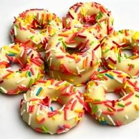 China Cute Ring Shape Donut-Shaped Cookies (Milk Flavor) Sweet Sprinkles Snack For Kids Party for sale