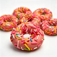 China Uniform Baked Texture Sweet Donut-Shaped Cookies (Strawberry Flavor) Tasty Treats for sale