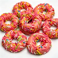 China Tasty Sweet Donut-Shaped Cookies (Strawberry Flavor) For Party Snacks for sale