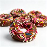 China Premium Donut-Shaped Cookies (Cocoa Flavor) Sweet Glazed Rings Office Break Food for sale