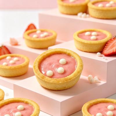 China Premium Baked Strawberry Filled Cookies With Crispy Shell Light Sweet Taste for sale