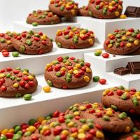 China Filling Snacks Colorful Quick Chocolate Chip Cookies For Travel for sale