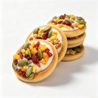 China Assorted Dried Fruits Pizza-shaped Cookies Suitable for All Ages for sale