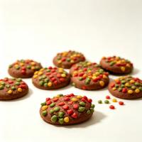 China OEM ODM Gift Pack Colorful Chocolate Chip Cookies Tasty Treats Round Shortbread for sale