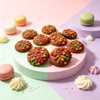 China Filling Snacks Colorful Quick Chocolate Chip Cookies For Travel for sale