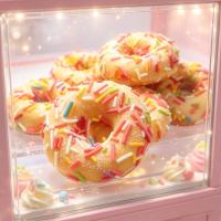China Crunchy Texture Donut-Shaped Cookies (Milk Flavor) Fun Finger Food Birthday Celebration for sale