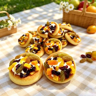 China Assorted Dried Fruits Pizza-shaped Cookies Suitable for All Ages for sale