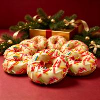 China Non Fried Baked Donut-Shaped Cookies (Milk Flavor) Healthy Option Office Afternoon Snack for sale